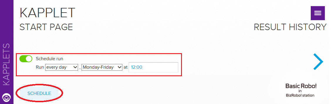 Kappletでのロボット実行方法