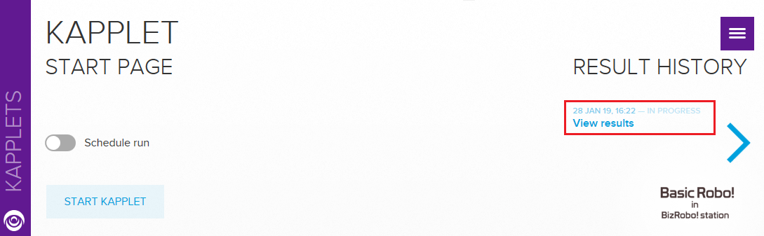 Kappletでのロボット実行方法