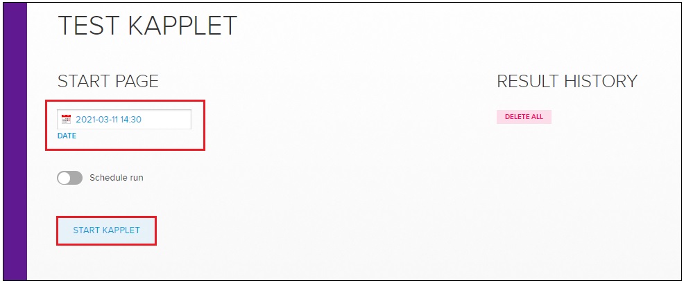 Kappletロボット実行時のパラメータ（Input）利用方法