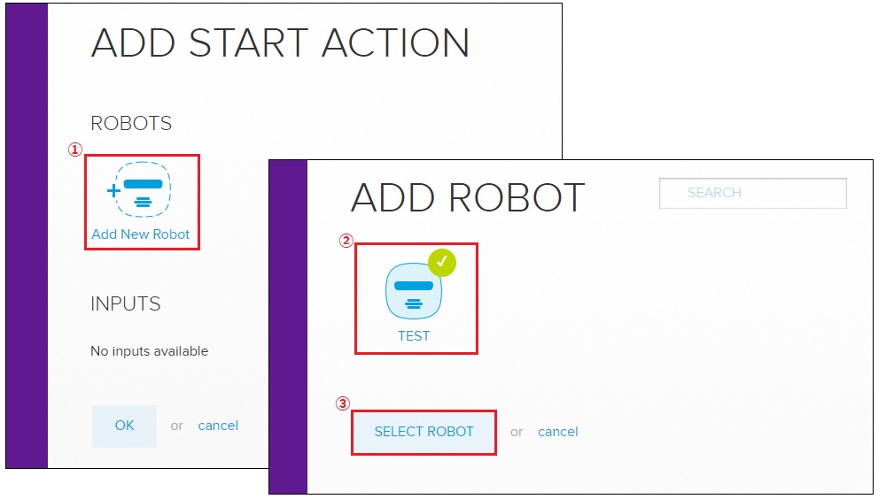 Kappletロボット実行時のパラメータ（Input）利用方法